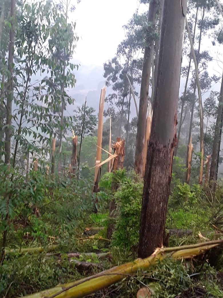 Segundo tornado atinge o oeste de Santa Catarina em uma semana