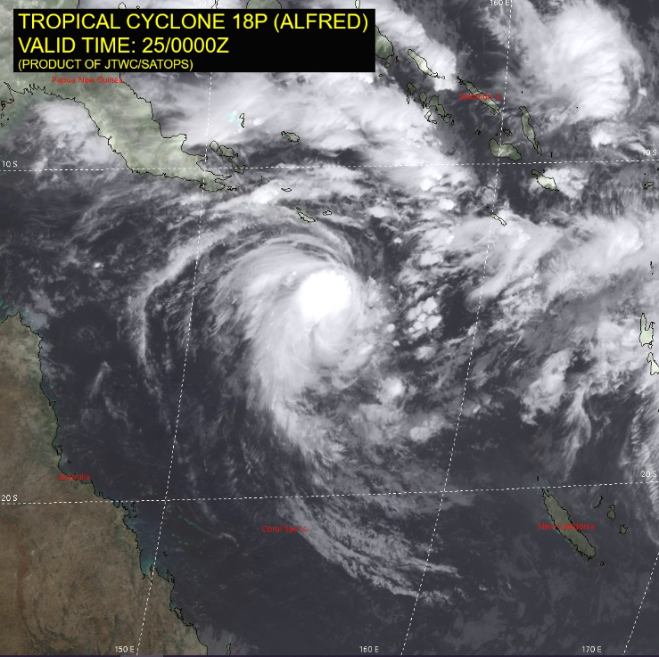 Queensland se prepara para a aproximação do ciclone tropical Alfred